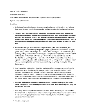 Brandon Ness Assignment 1 Writing - Brandon Ness Psych 433 Take-Home ...