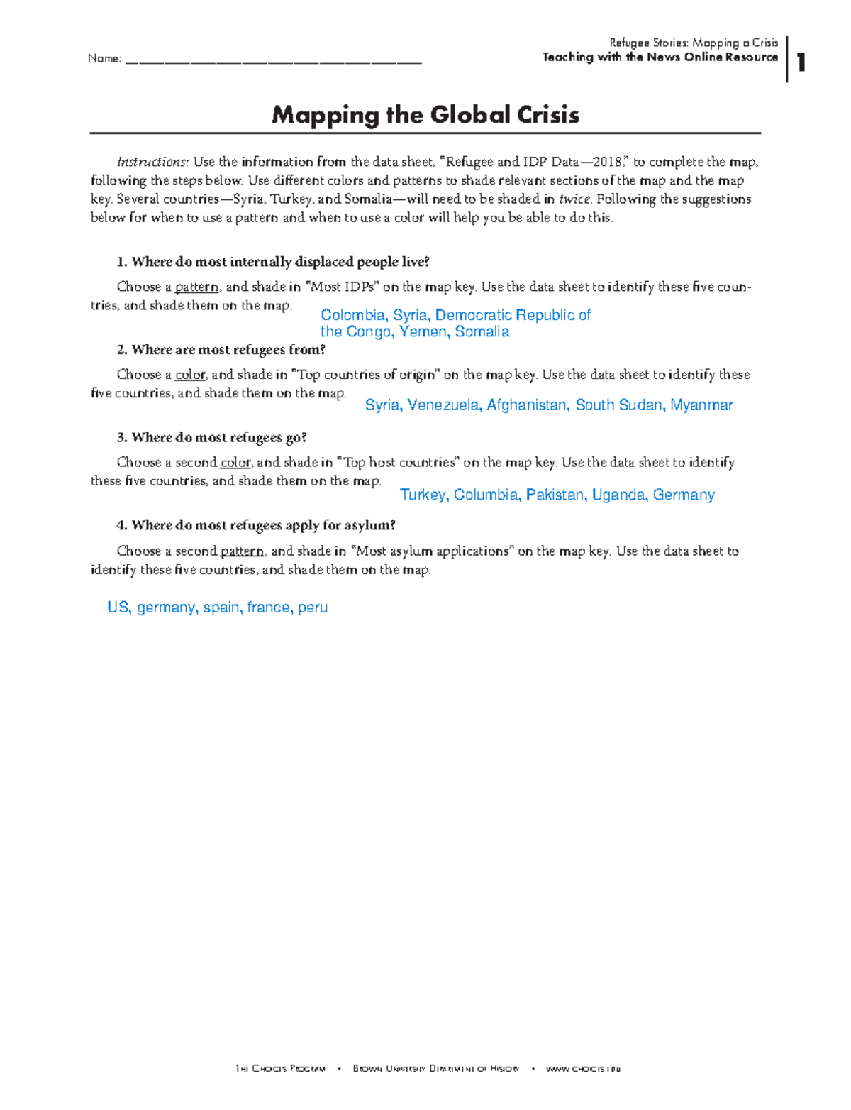 3-Mapping Global Crisis 2022 - The ChoiCes Program B rown UniversiTy ...