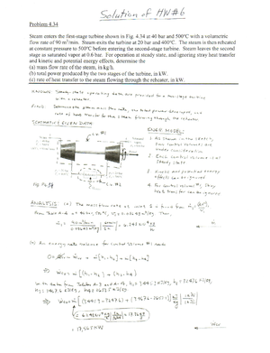 MEE 350 Equation Sheet - Closed System Open system Mass flow rate ...