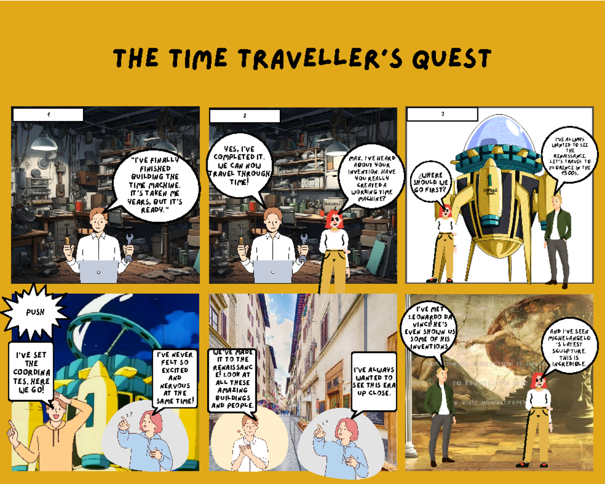 Blanco 6 Paneles Cómic 20240529 064944 0000 - "The Time Traveler's ...