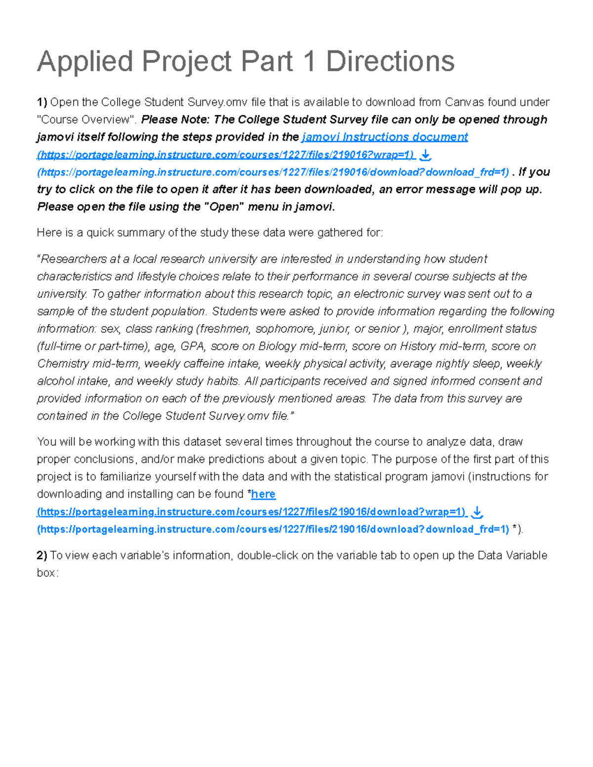 Applied Project Part 1 Directions Statistics-2021- Martinez - Applied ...