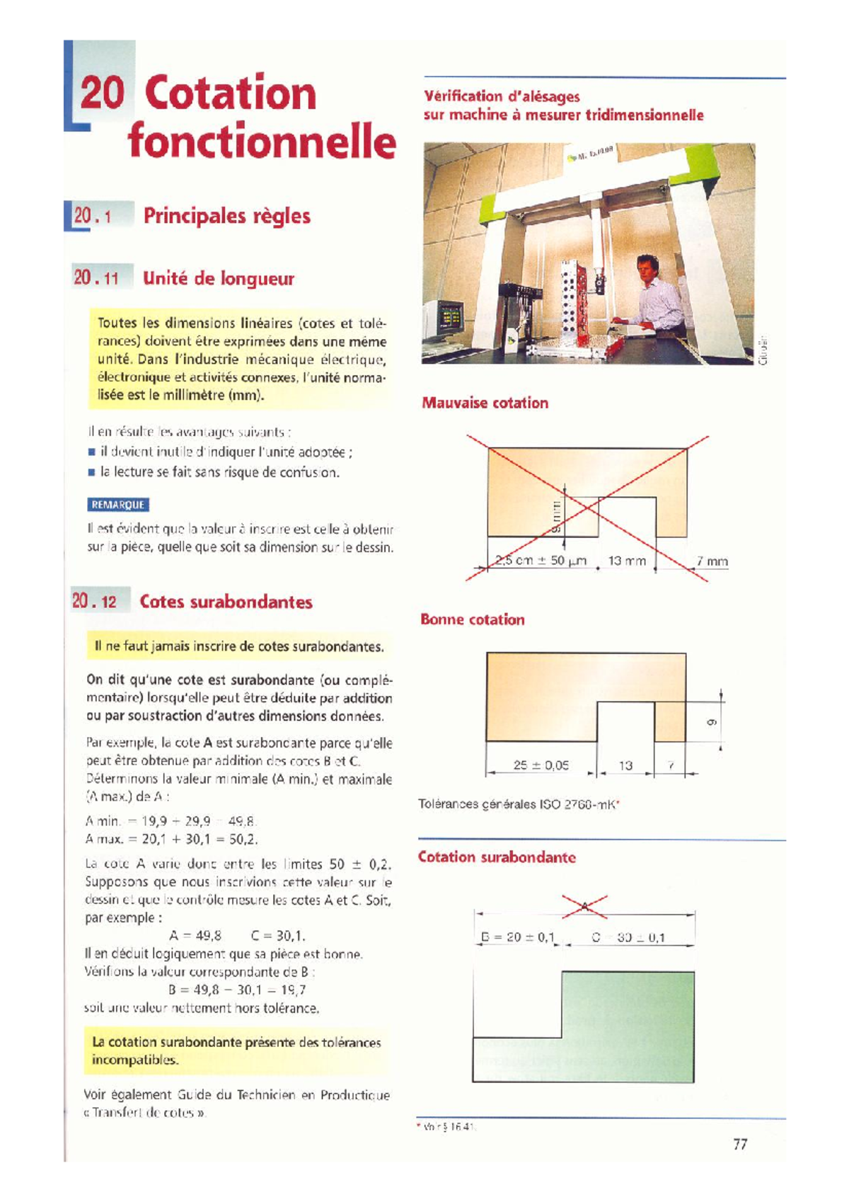 Cotation fonctionnelle - construction mecanique - Studocu