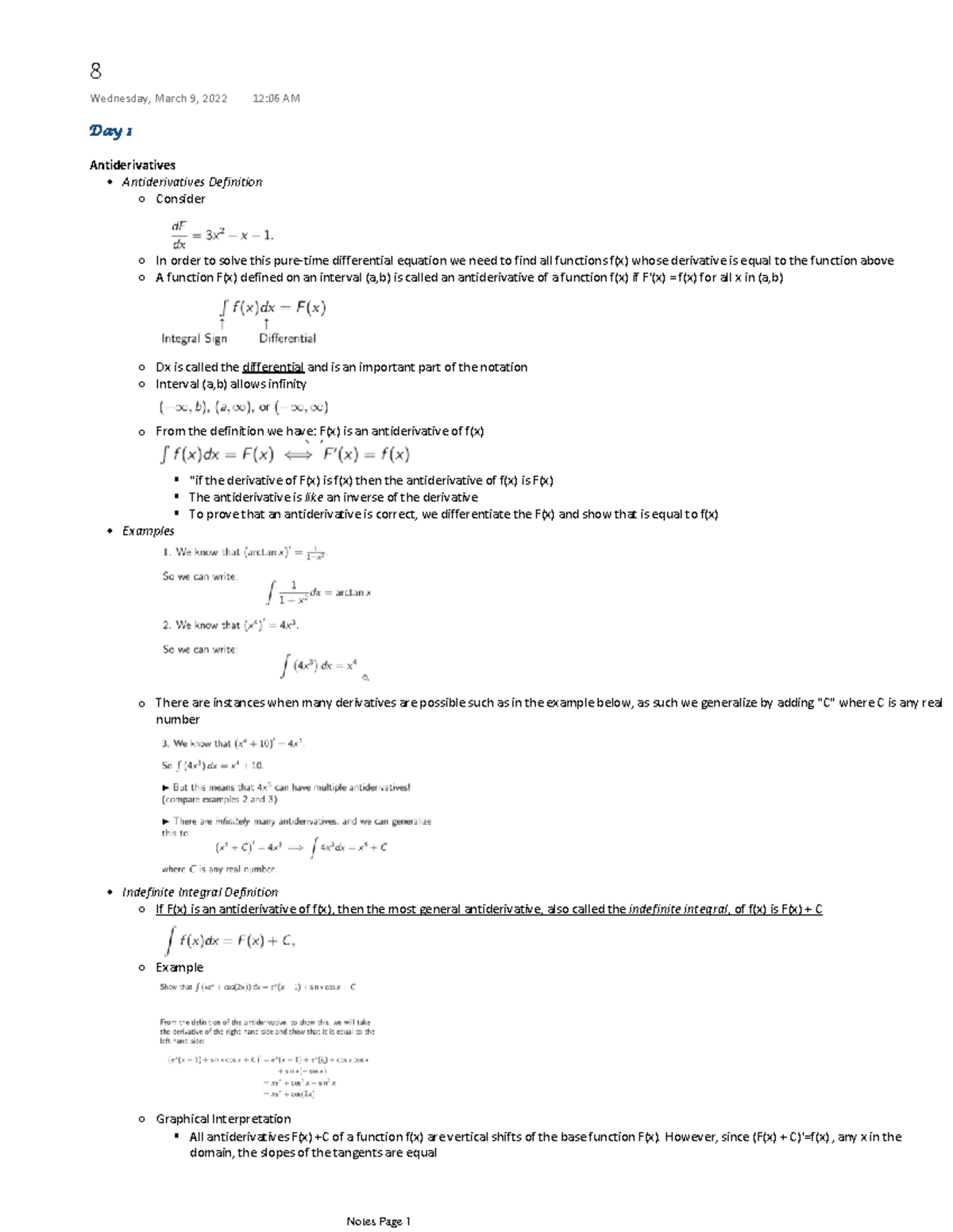 Week 8 Module Notes - Math 1Ls3 - McMaster - Studocu