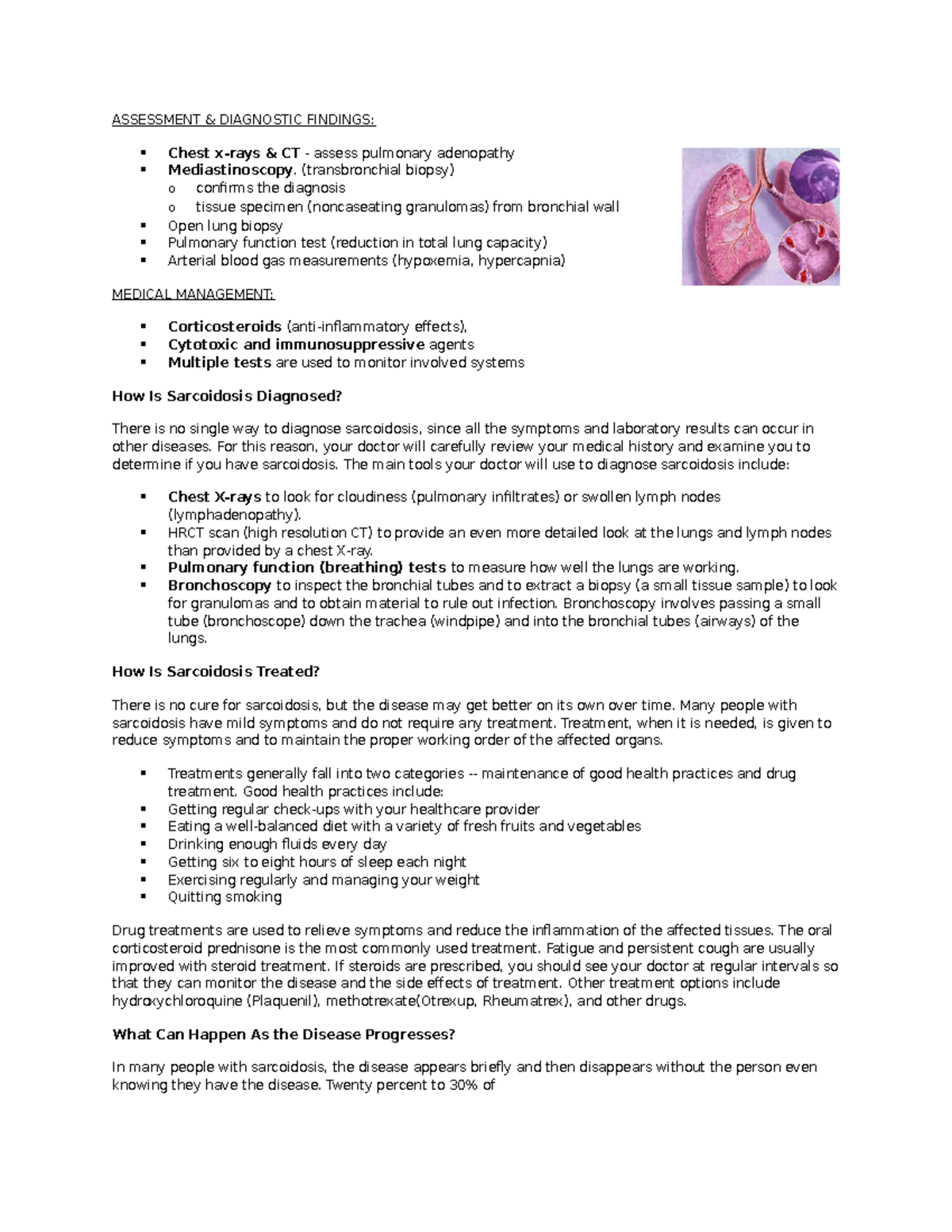 Respi 7 - ASSESSMENT & DIAGNOSTIC FINDINGS: Chest x-rays & CT - assess ...