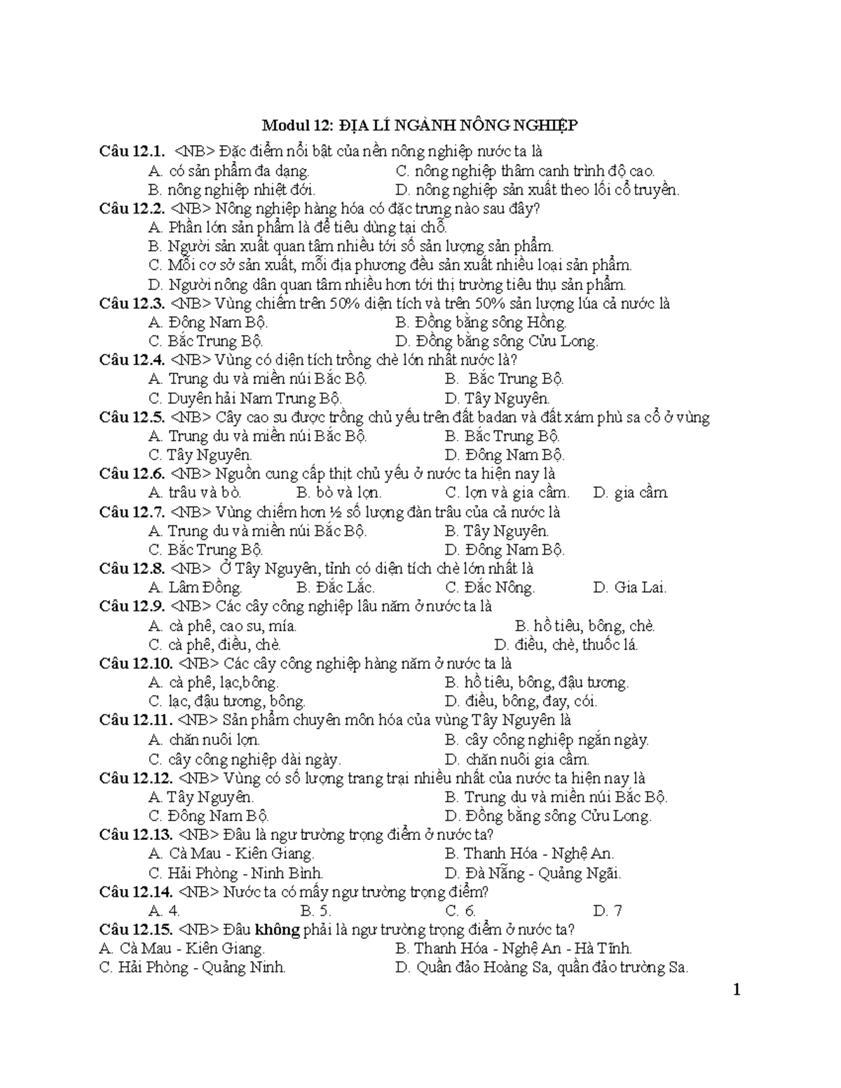 Địa lí Molul 12 13 thi - Tài chính doanh nghiệp - Studocu