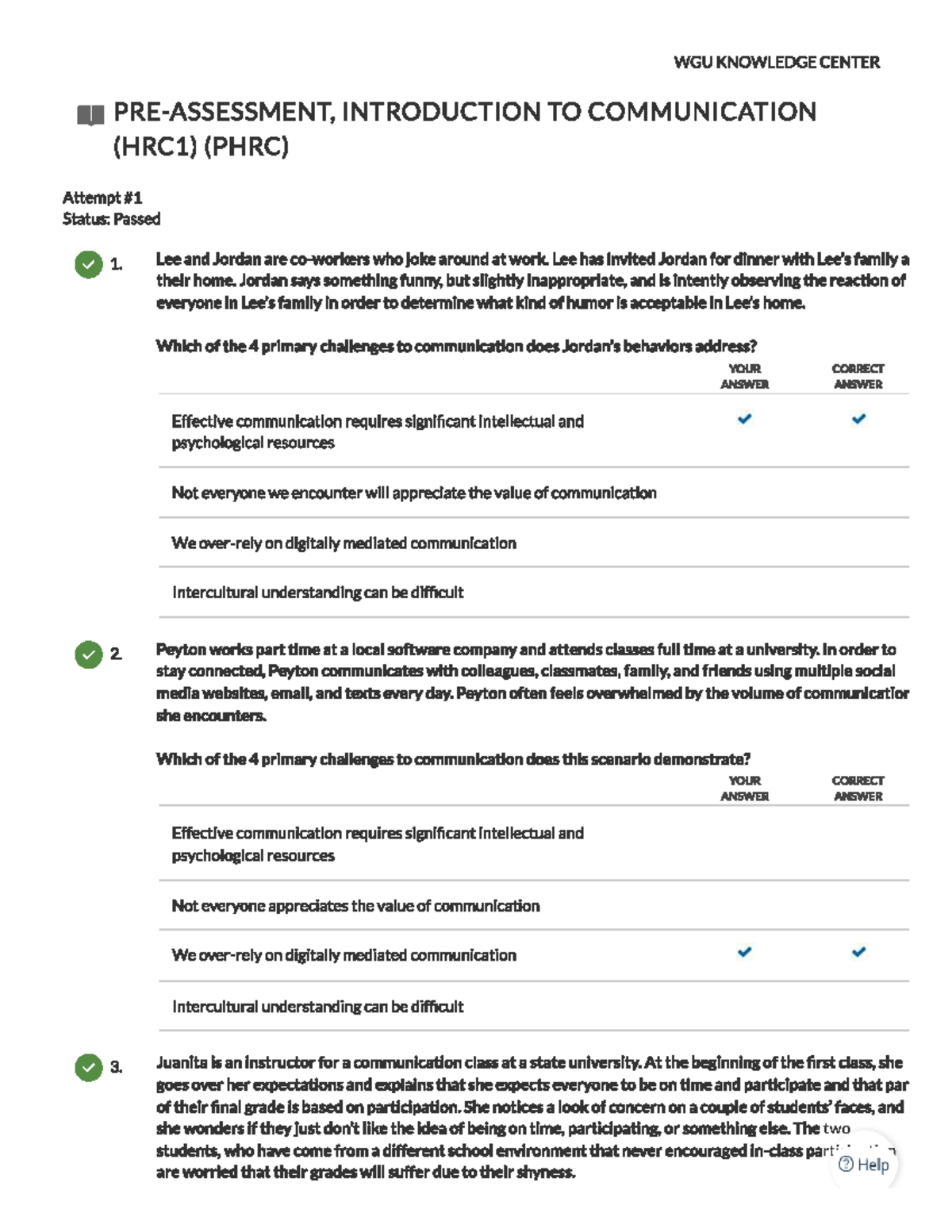 Pre-Assessment - WGU C464 Pre-Assessment 2023 - C464 - Studocu