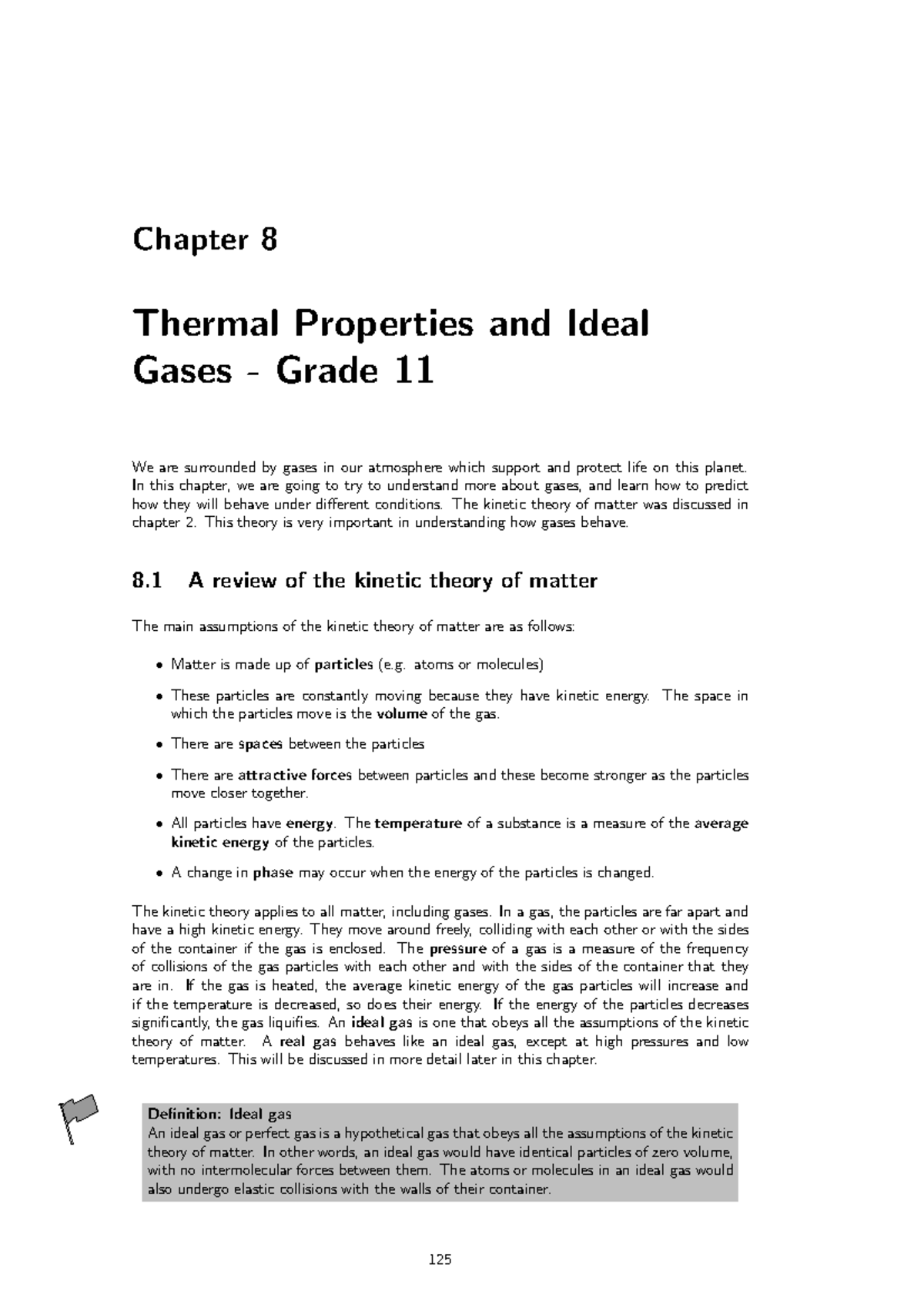 Fhsst+pgs+125-150+Gas+Laws - Chapter 8 Thermal Properties and Ideal ...