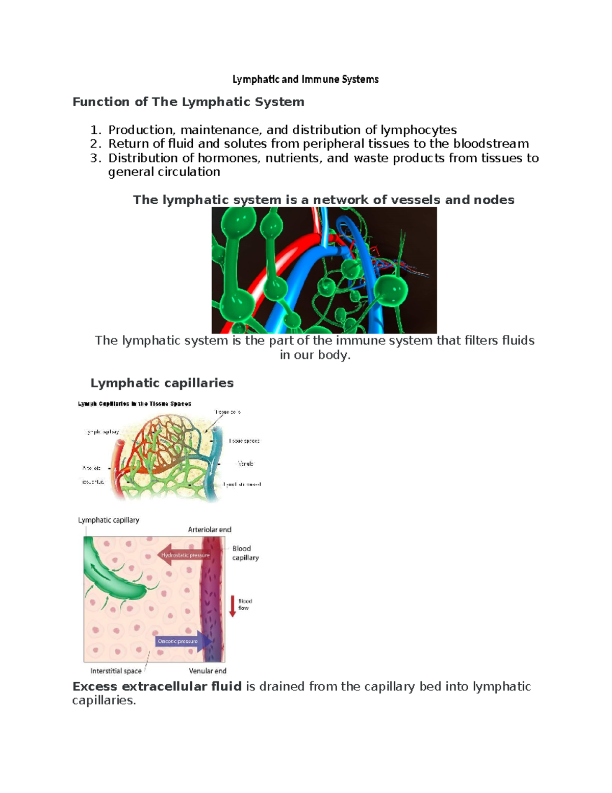 Lymphatic and Immune Systems - Lymphatic and Immune Systems ...