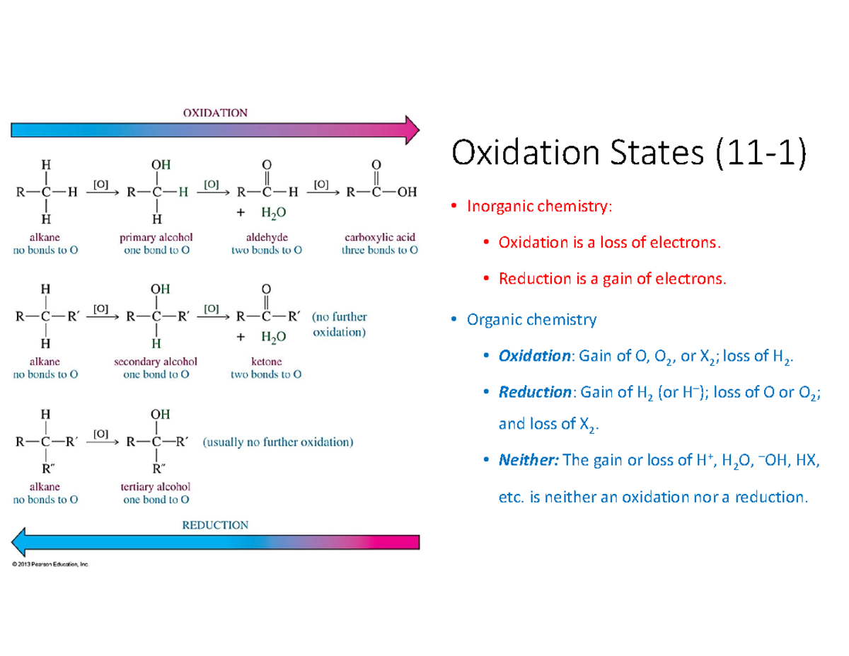 OCHEM WADE CH10 - Oxidation States Inorganic chemistry: Oxidation is a ...