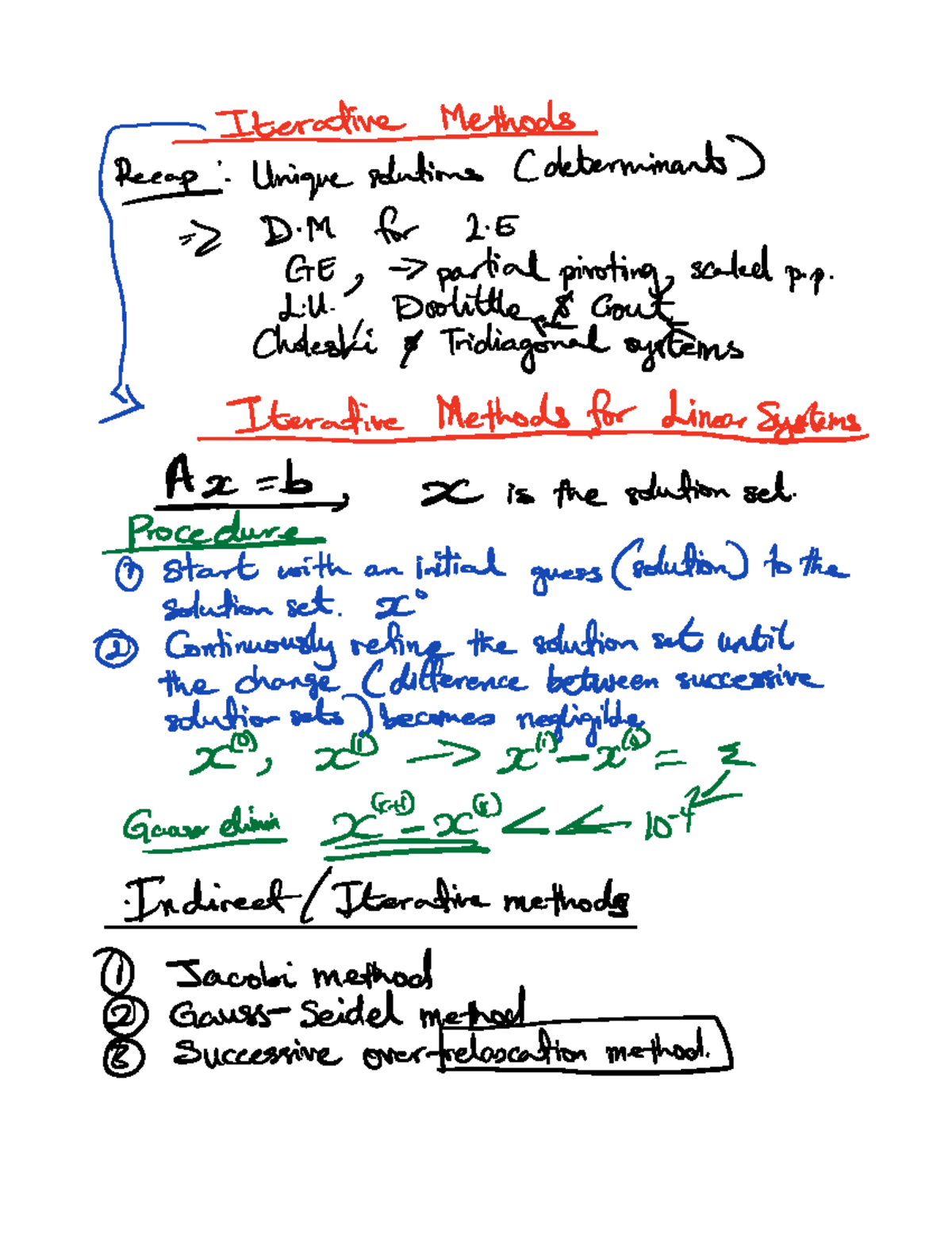 Jacobi and Gauss-Seidel Methods-1 - APPM1030A - Wits University - Studocu