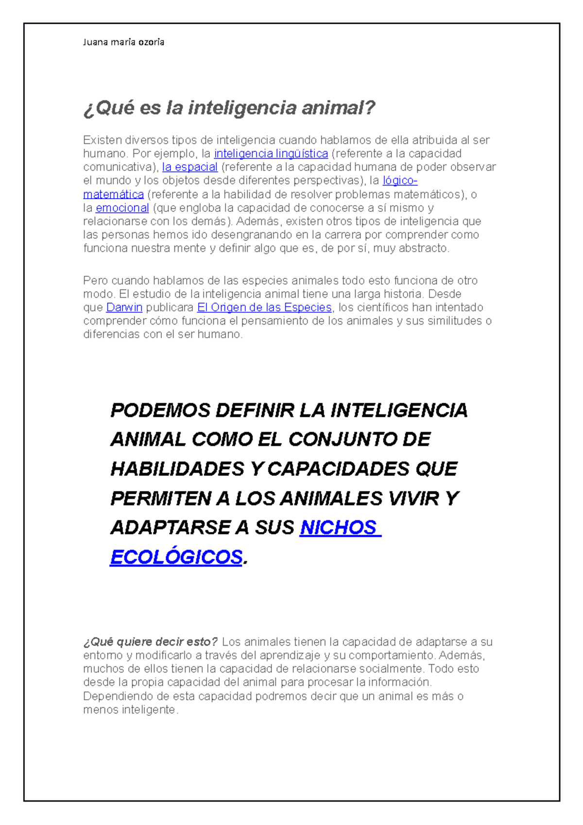 Qué es la inteligencia animal - ¿Qué es la inteligencia animal? Existen ...