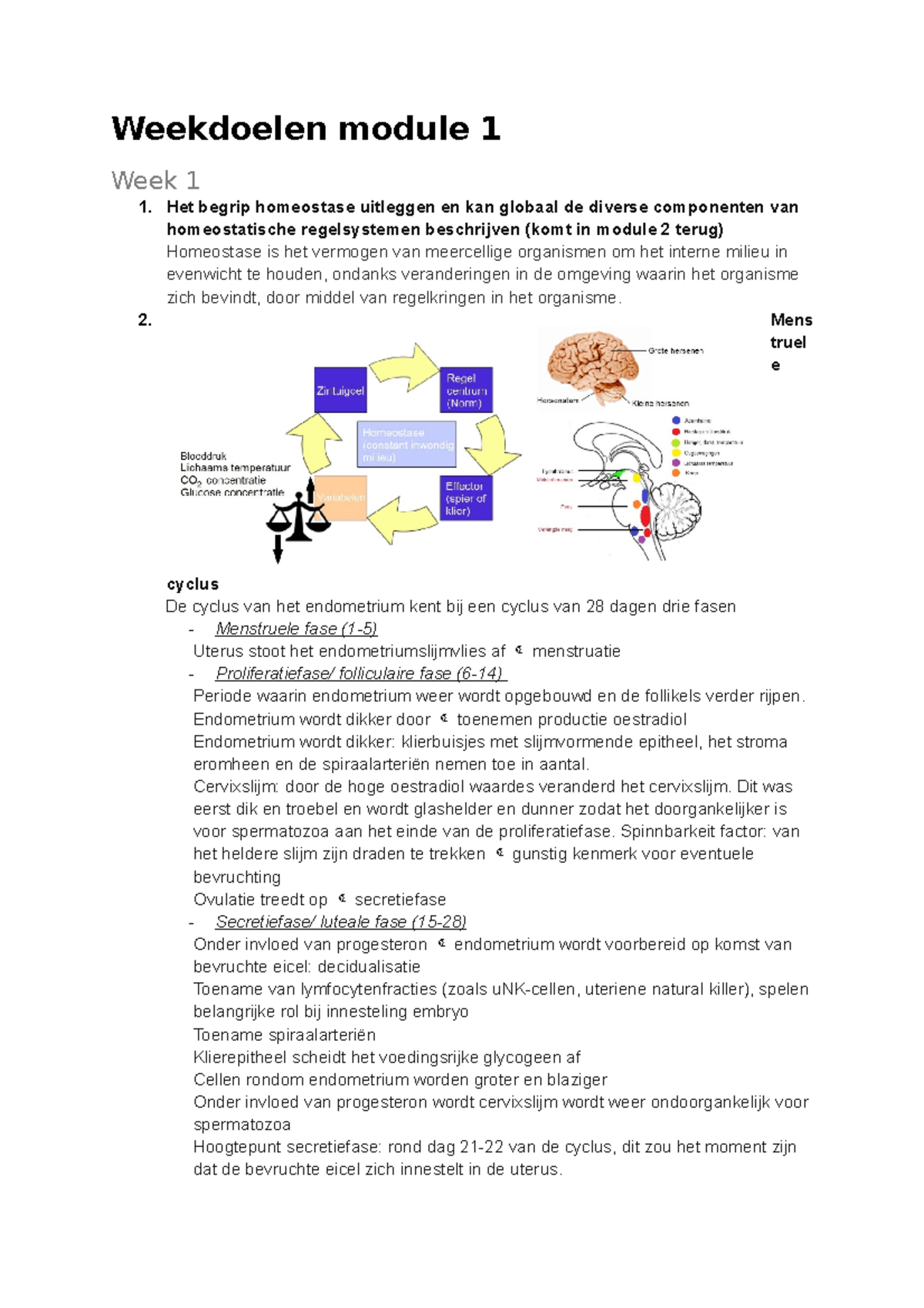 Module 1 - Weekdoelen - Verloskunde Academie Amsterdam Groningen ...