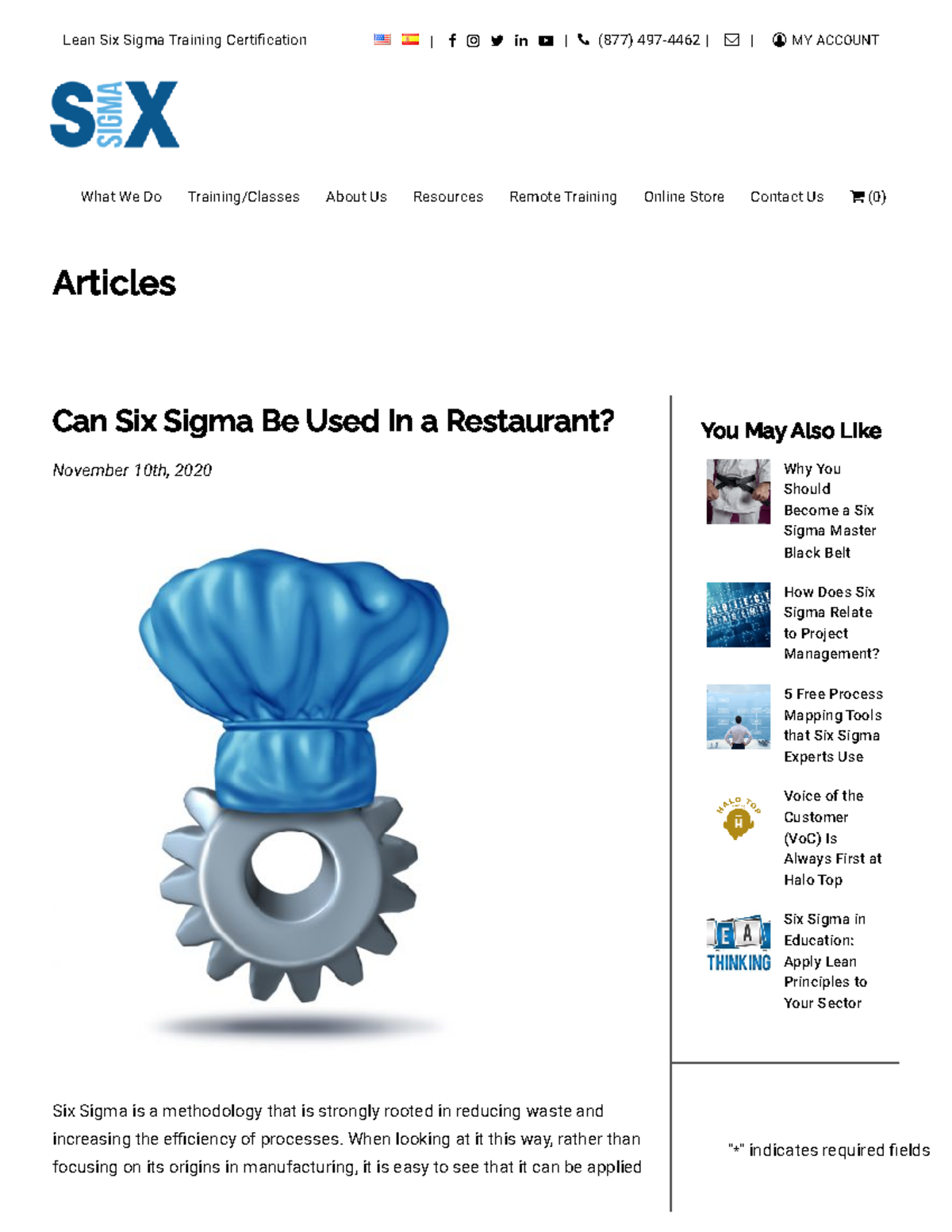 Can Six Sigma Be Used In a Restaurant - Six Sigma 231014 080738 - Lean ...