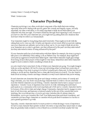 Literary Genre I: Tone & Mood - Literary Genre I: Comedy & Tragedy Week ...