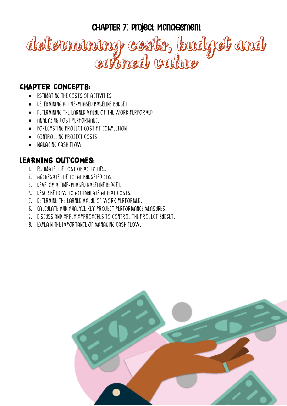 Chapter 7 Project Management - CHAPTER 7: Project Management CHAPTER CONCEPTS: Estimating the ...