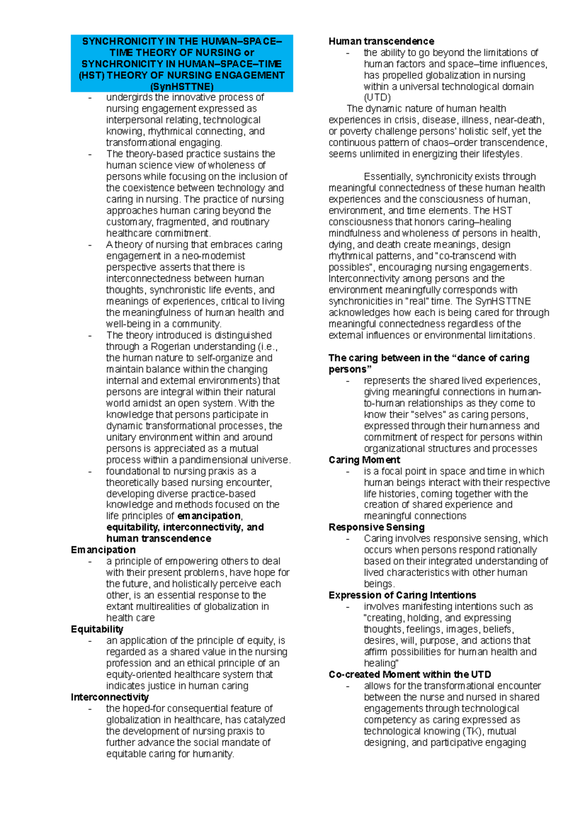 Synchronocity in Human Space Time - SYNCHRONICITY IN THE HUMAN–SPACE ...