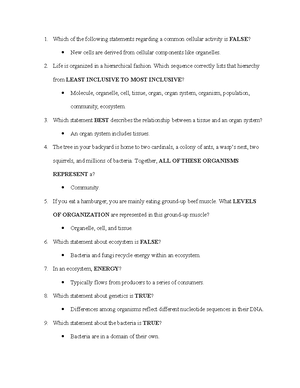 Study Guide - Michael Bauer CpHT 23FA Bio 110 09/04/ CHAPTER 1 & 2 ...