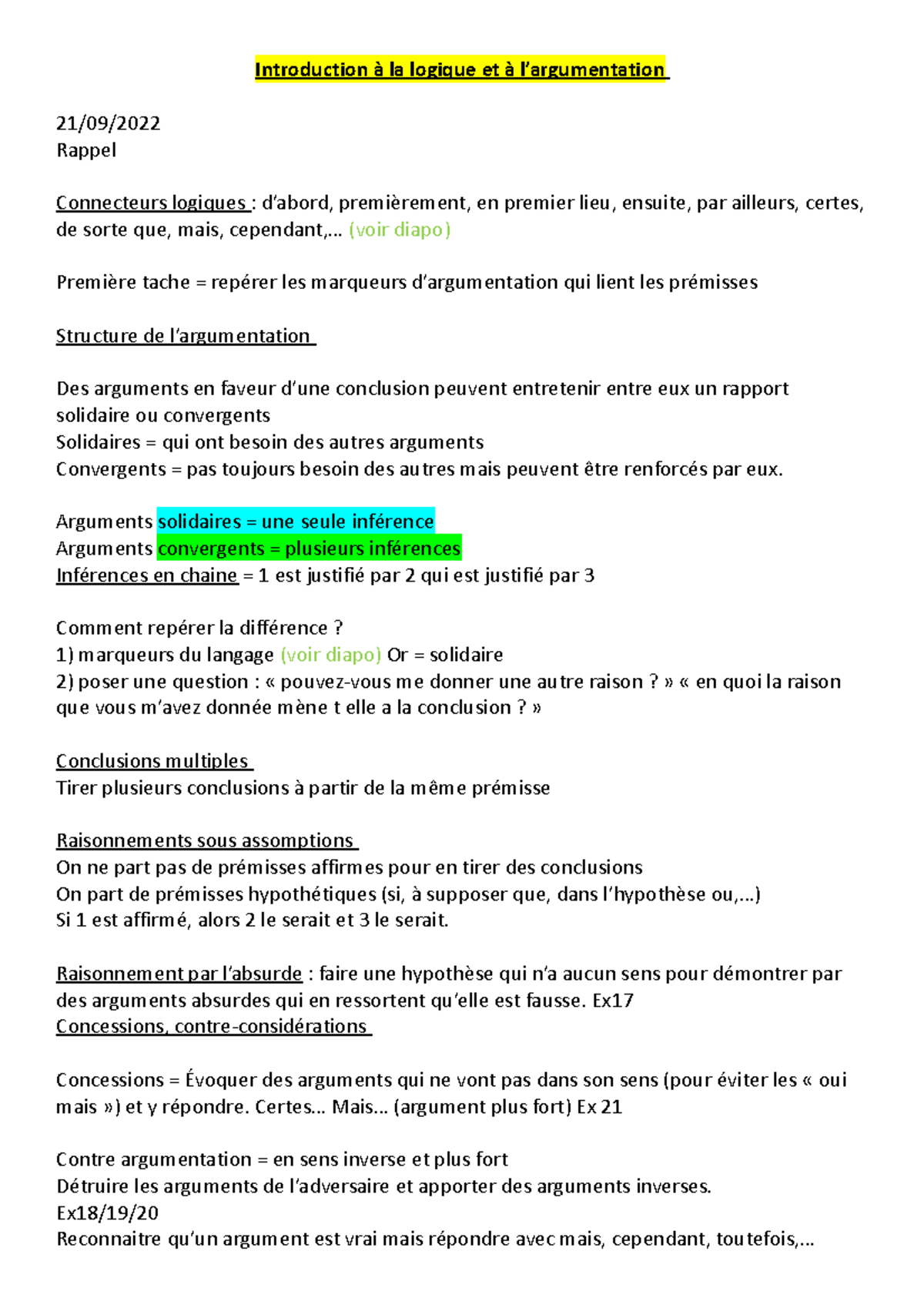 Introduction à la logique et à l'argumentation - Introduction à la logique et à l’argumentation ...