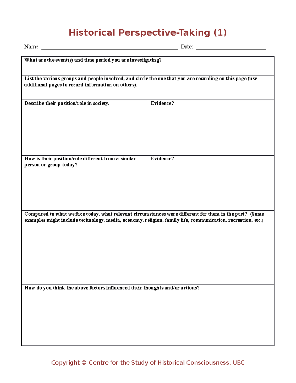 5-Historical-Perspectives-1 - Historical Perspective-Taking (1) Name ...