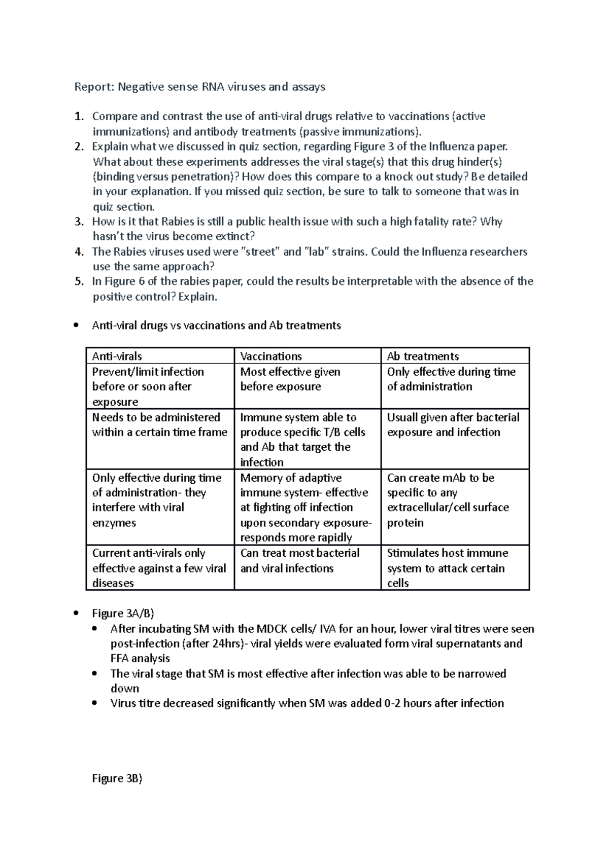 Report- Report-Negative sense RNA viruses and assays - Report: Negative ...