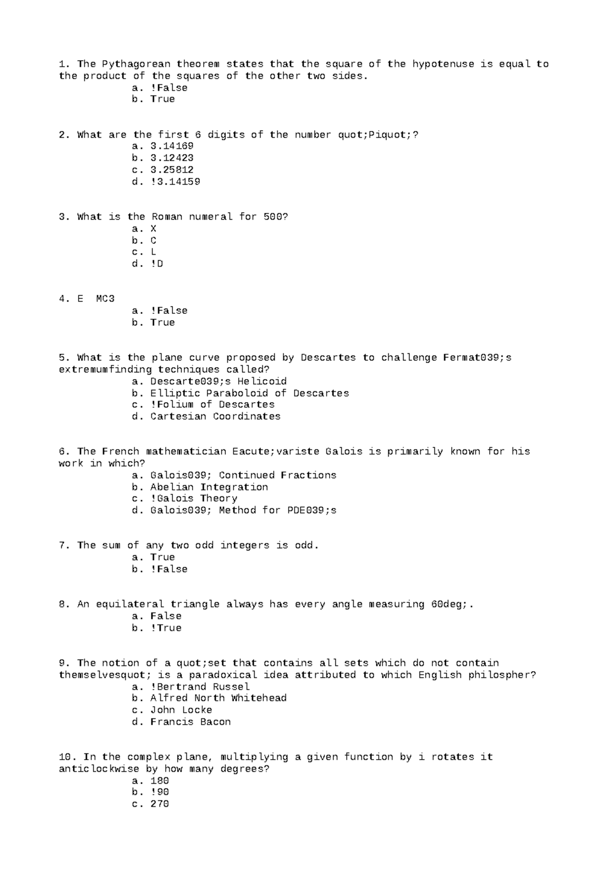PSY150 Mind Map Spring 2023 10 - The Pythagorean theorem states that ...