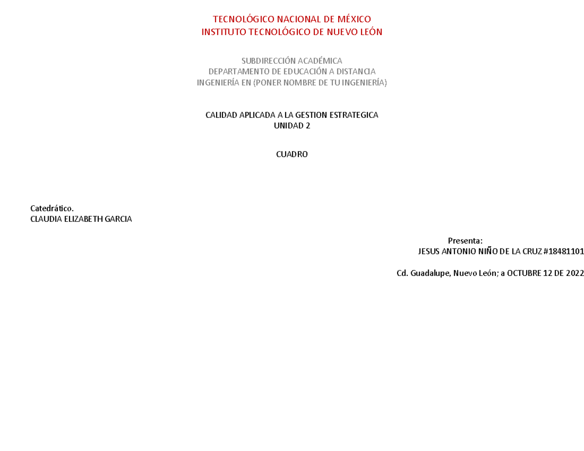 Tarea.2.U - dfdf - TECNOLÓGICO NACIONAL DE MÉXICO INSTITUTO TECNOL”GICO DE NUEVO LE”N SUBDIRECCI ...