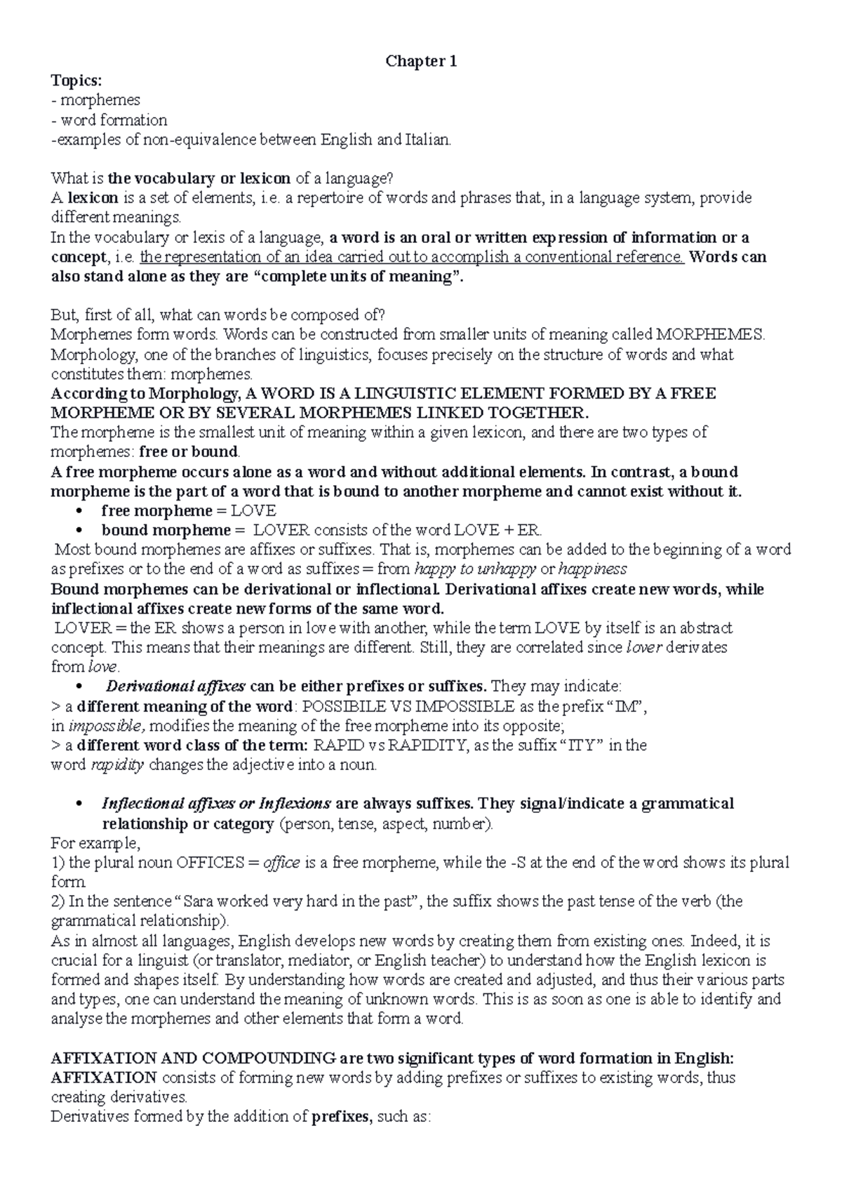 Linking World chapter 1 - Laviosa - Lopriore - Chapter 1 Topics ...