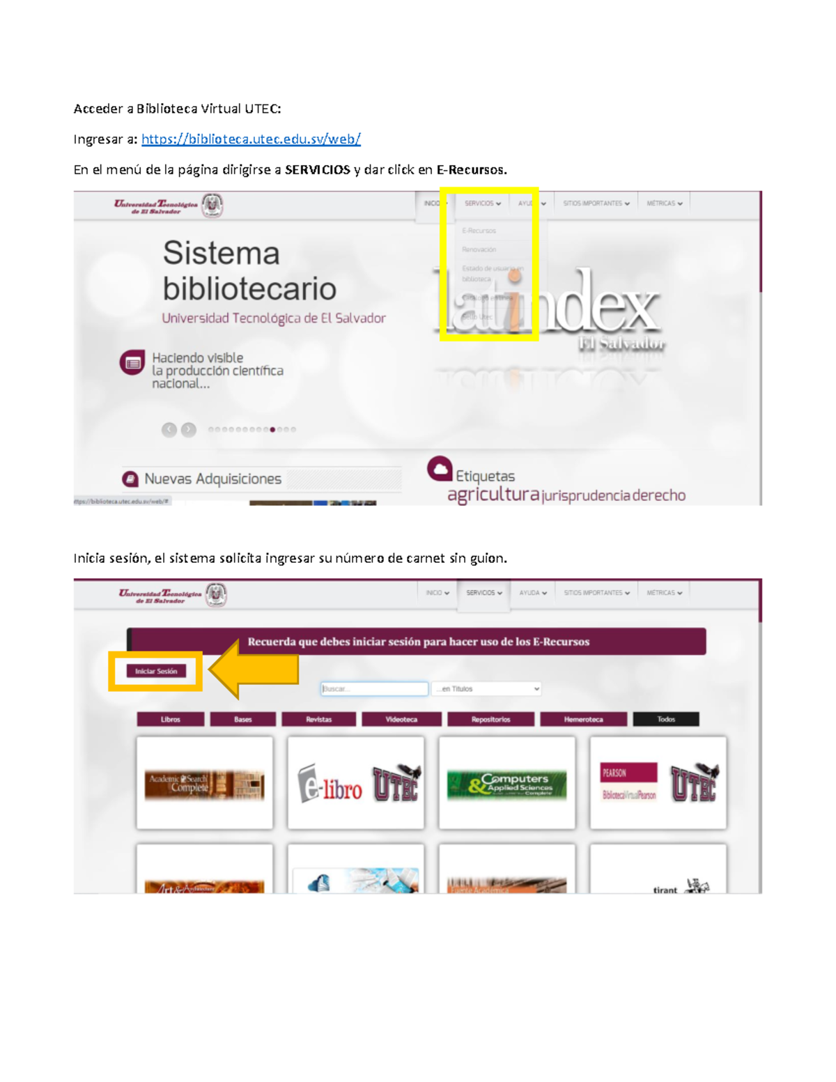 Acceder a Biblioteca Virtual UTEC - Acceder a Biblioteca Virtual UTEC ...