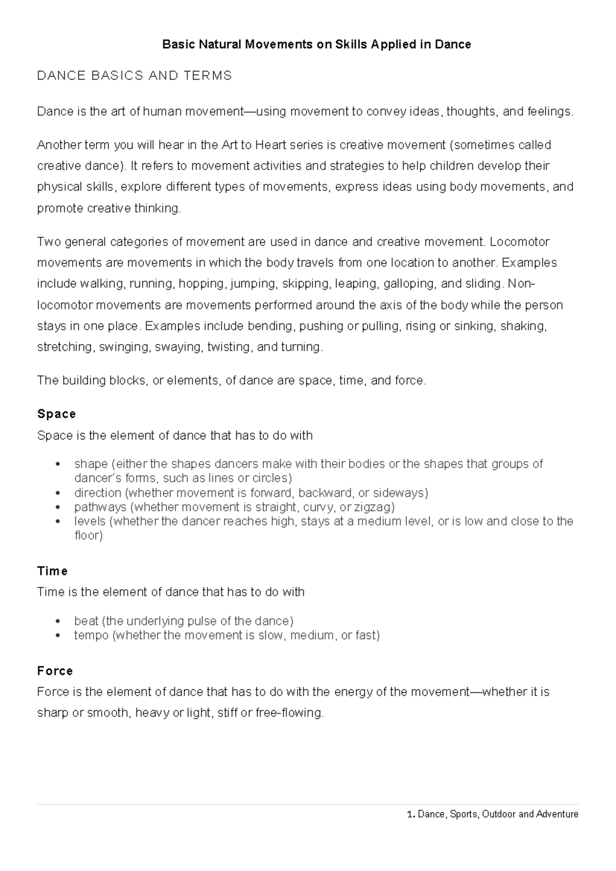 P.E-202-UNIT-II-2ND-yr - Basic Natural Movements on Skills Applied in ...