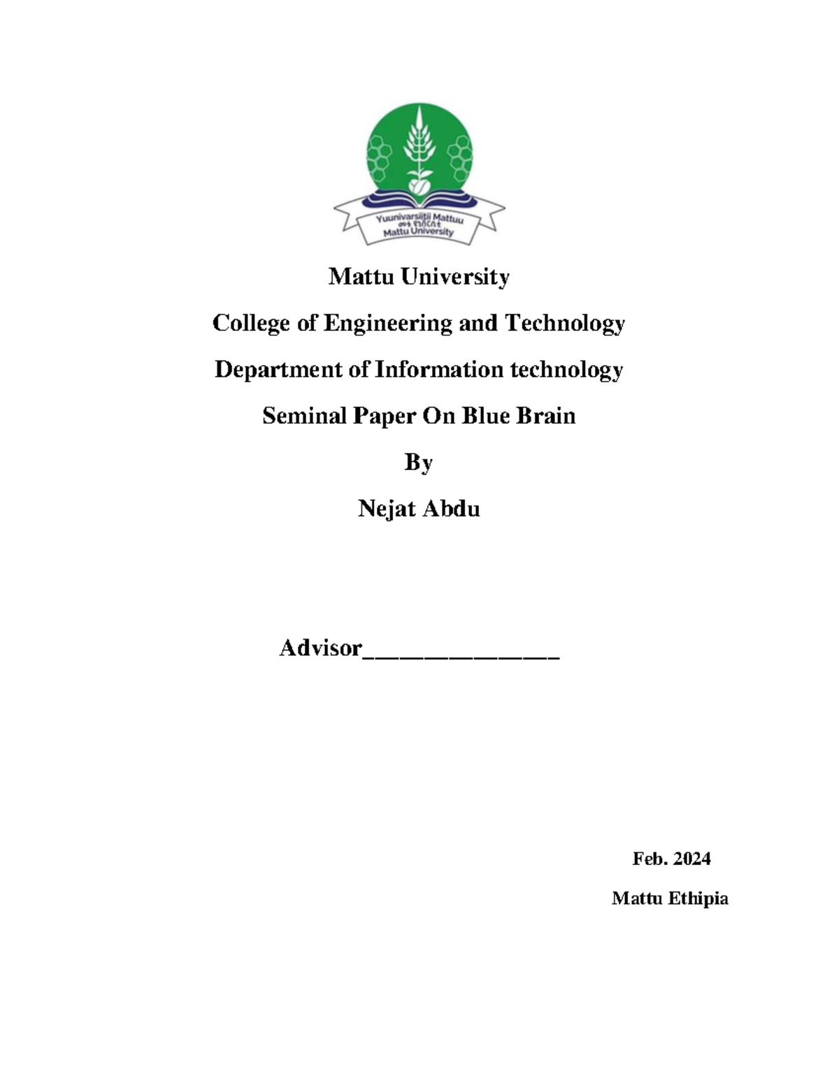 Introduction BBrain - seminar - Mattu University College of Engineering ...