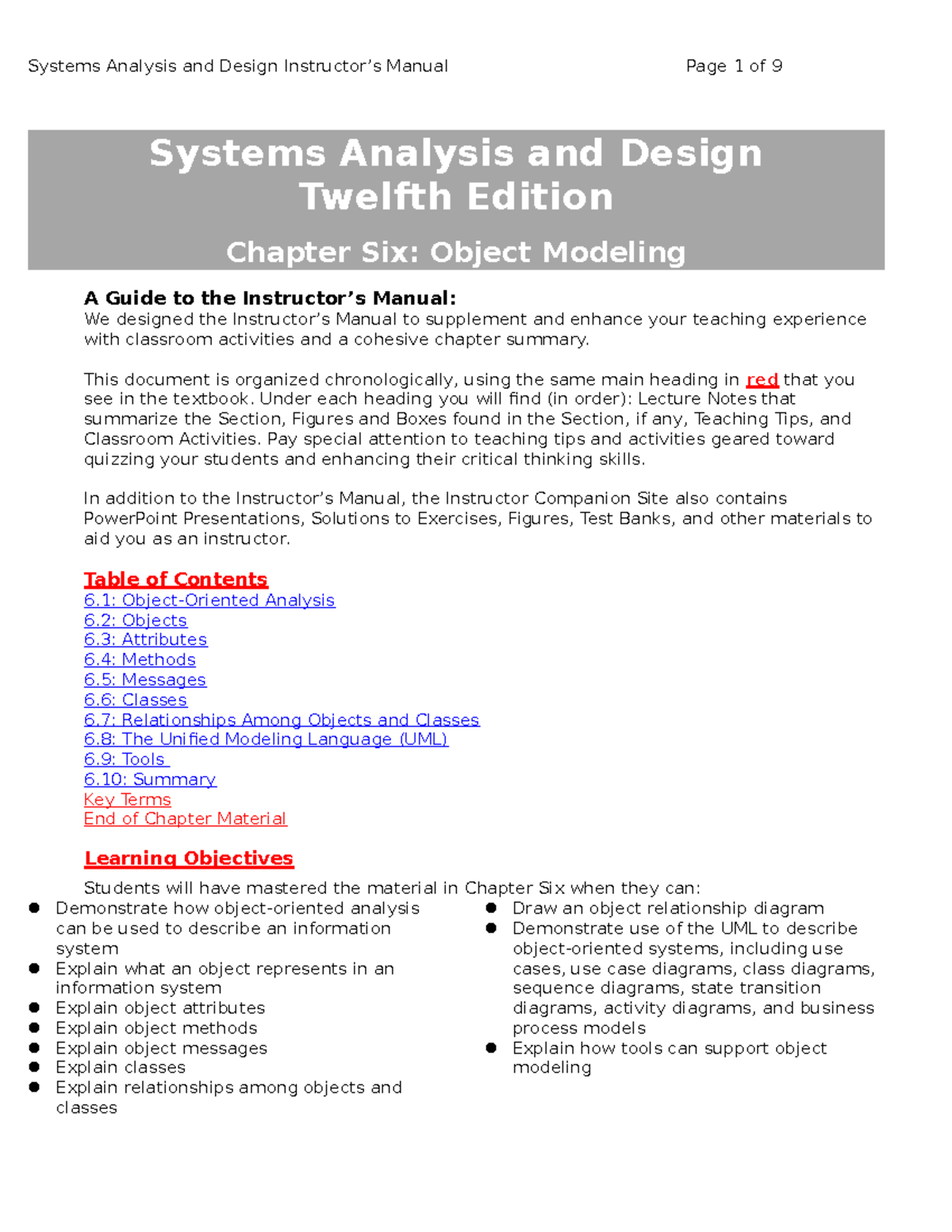 chapter6solutions - Systems Analysis and Design Twelfth Edition Chapter ...
