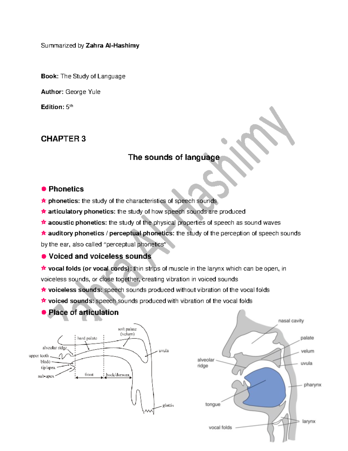 03 The sounds of language (Yule) - Warning: TT: undefined function: 32 Warning: TT: undefined ...