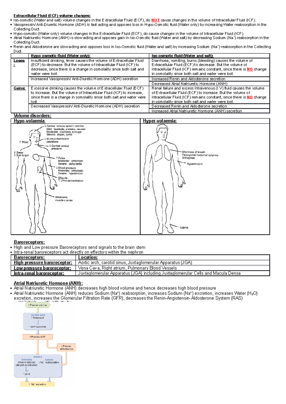 HUBS 192 - Lecture 39 (Plasma volume and sodium homeostasis ...
