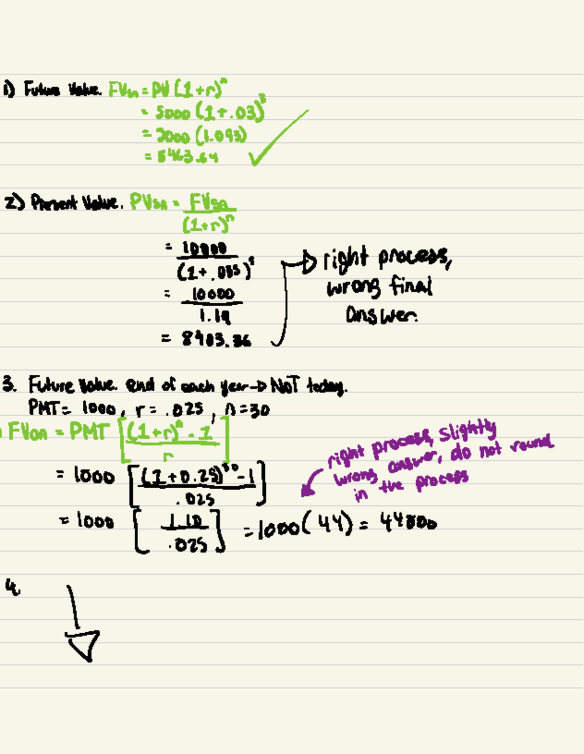 TVM Practice Problems - woo good - Future Value. FUs= DU (1+r) " 3 ...