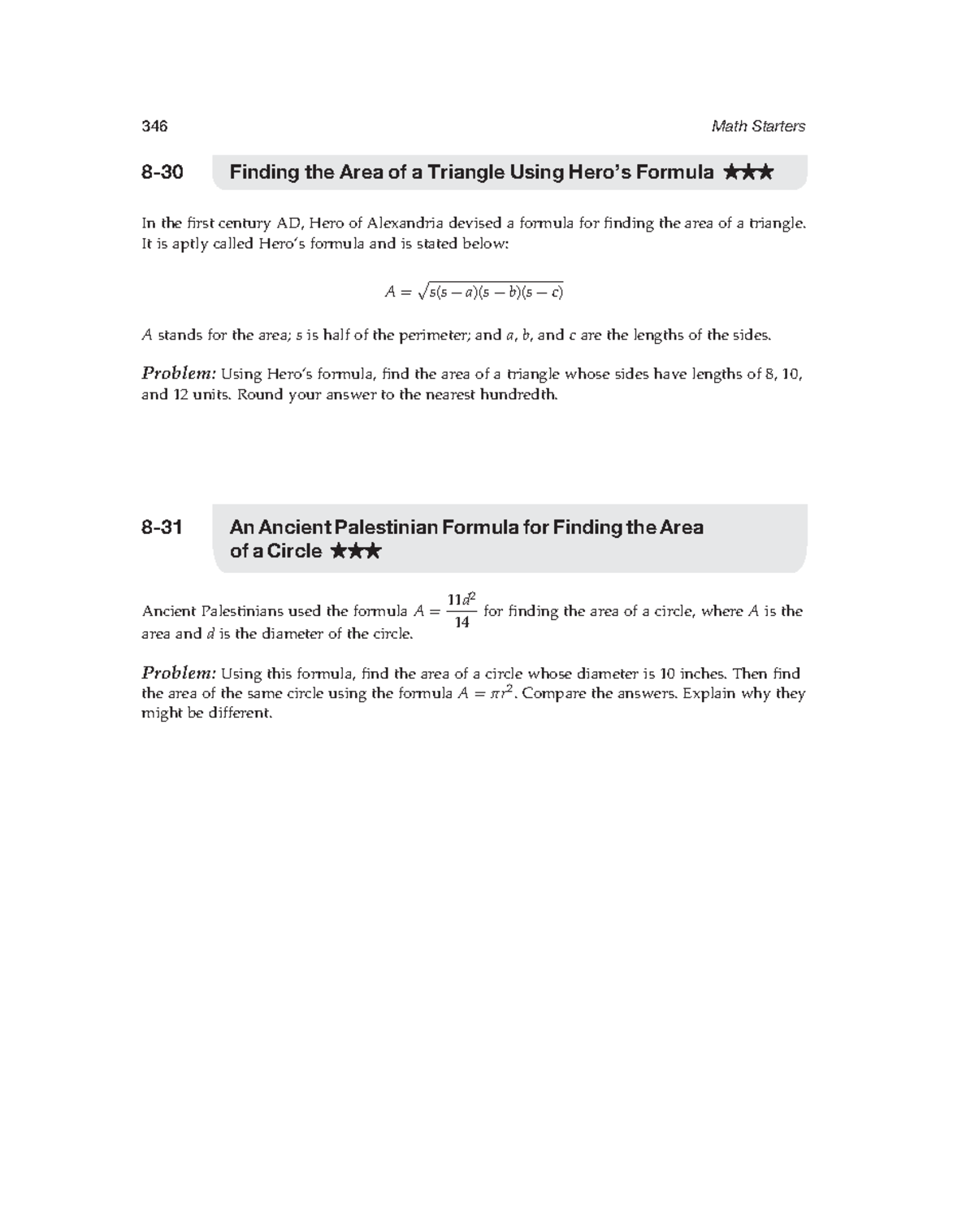 Math Starters 5- to 10-Minute Activities Aligned with the Common Core ...