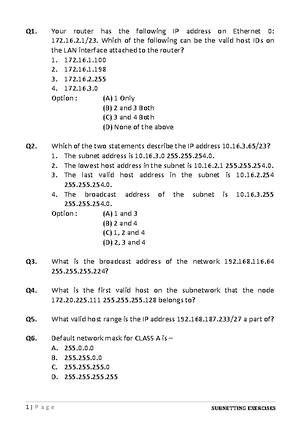 Handout 1 - Introduction to Computer Networking - Introduction 1 What is a computer network? A ...