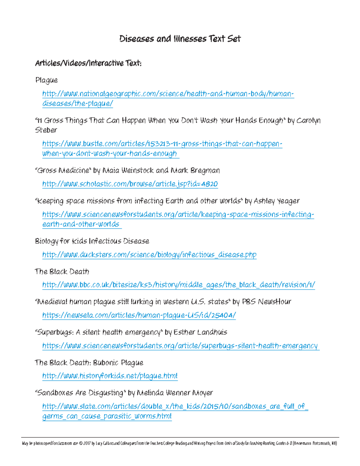 - Diseases And Illness Text Set - Diseases and Illnesses Text Set ...