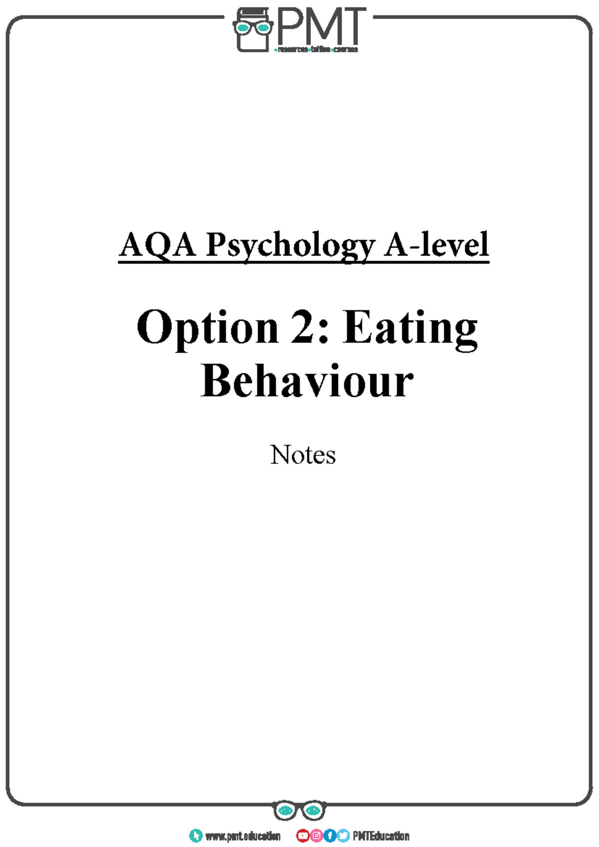 Httpspmt.physicsandmathstutor - AQA Psychology A-level Notes Option 2 ...