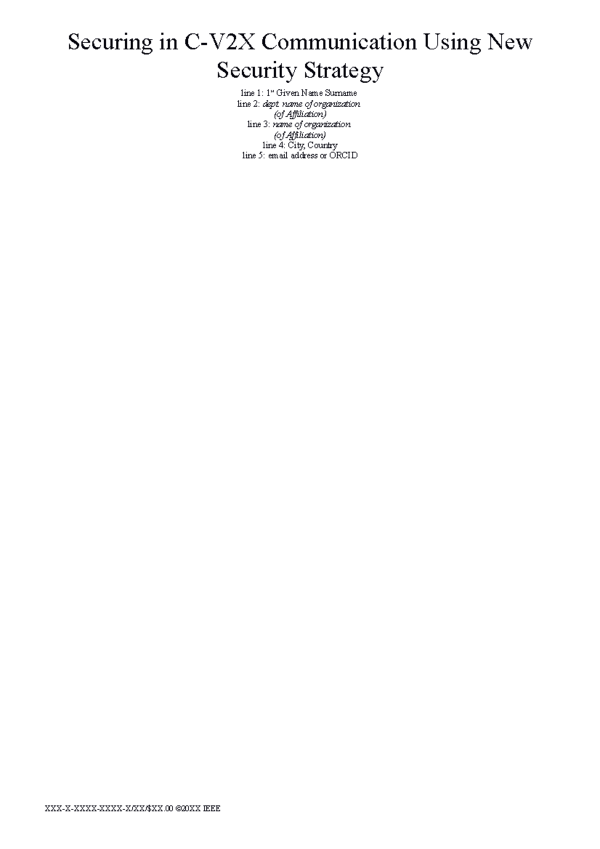 Securing C-V2X Communication using New Strategy - Securing in C-V2X ...