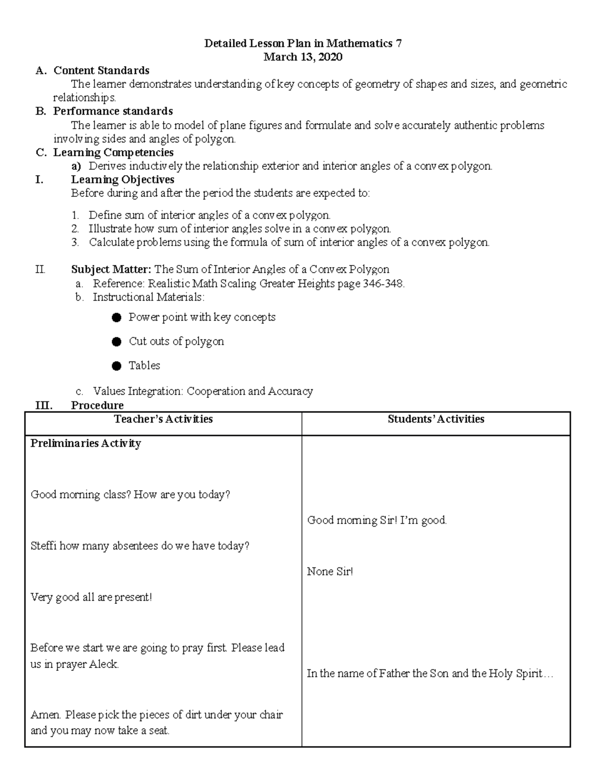 Final DEMO Lesson PLAN IN Carolina - Detailed Lesson Plan in ...
