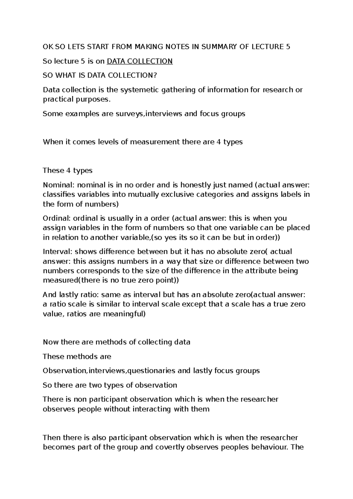 PSY123 exam prep - just notes that i made to help me prepare for ...