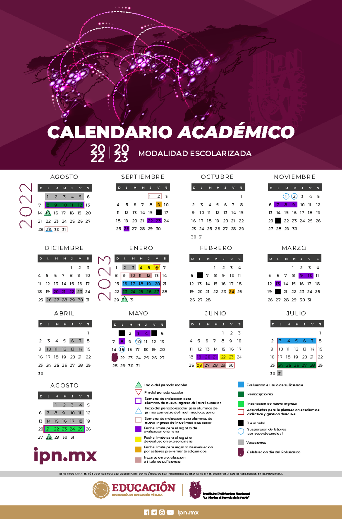 Calendario IPN-Escolarizada - ipn.mxipn ESTE PROGRAMA ES PÚBLICO, AJENO ...