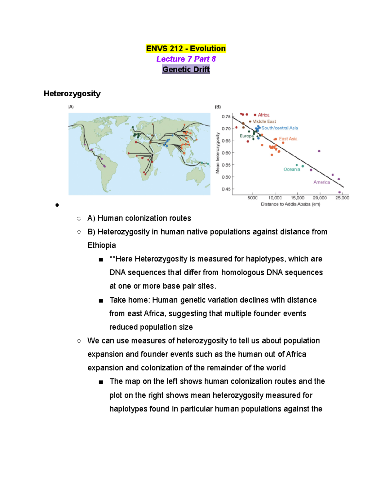 ENVS 212 Lecture 7 Part 8 - Spring 2020 - ENVS 212 - Evolution Lecture 7 Part 8 Genetic Drift ...