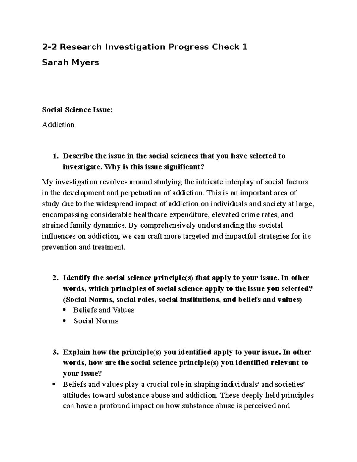 SCS200 Research Investigation - 2-2 Research Investigation Progress ...