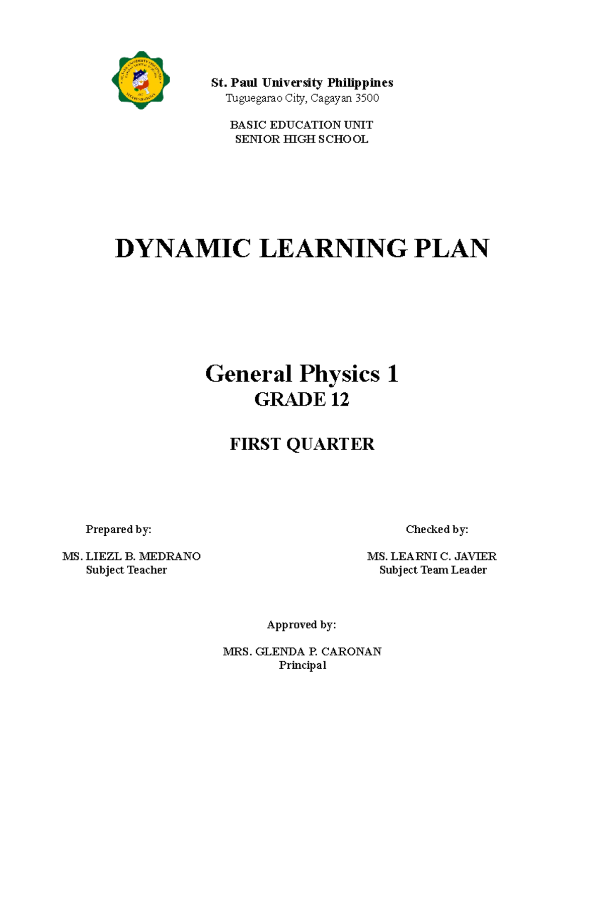 Physics 1 Module Final Q1 1 - Partnership and corporation - Studocu