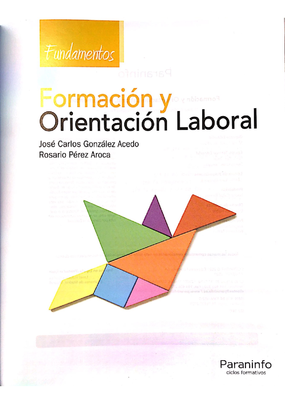 FOL - FOL - Fundamentos Formación y Orientación Laboral José Carlos González Acedo Rosario Pérez ...