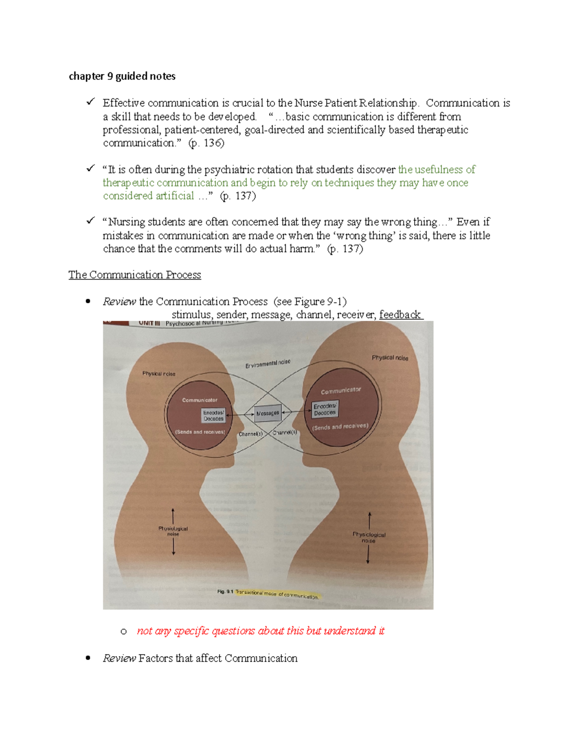 Chapter 9 guided notes - chapter 9 guided notes Effective communication ...