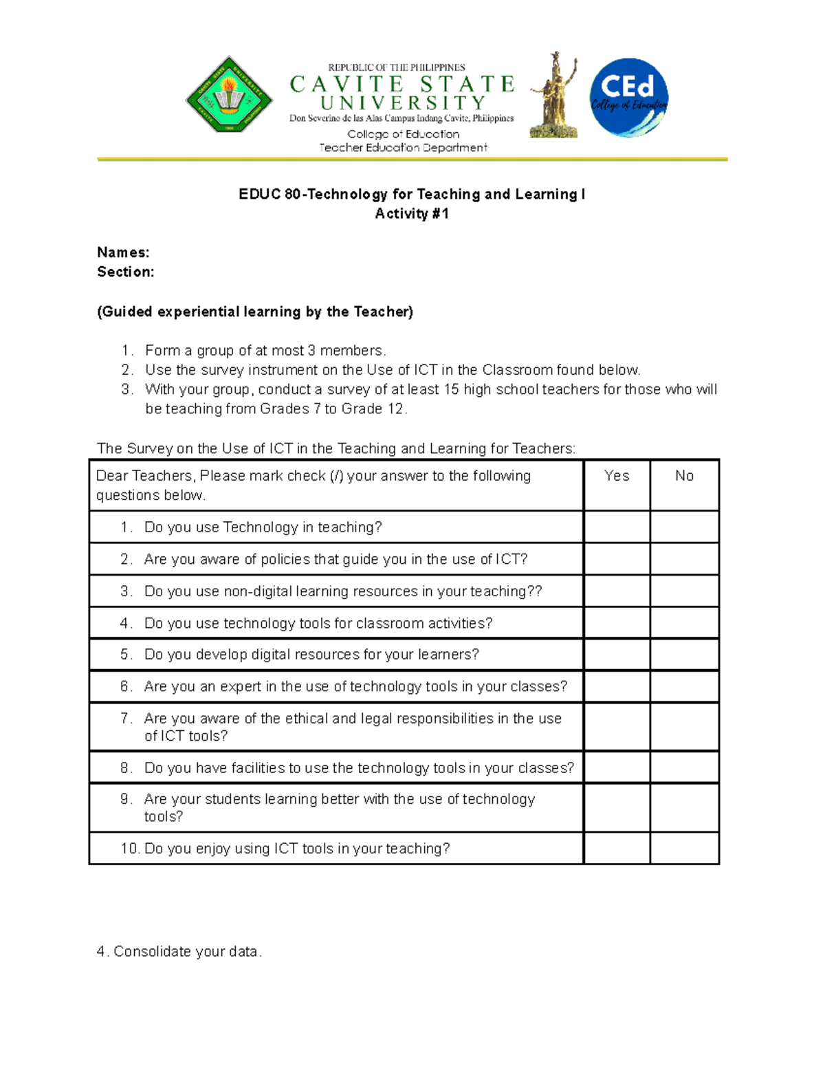 Denlord Vidallo - EDUC 80- Activity #1 - EDUC 80-Technology for ...
