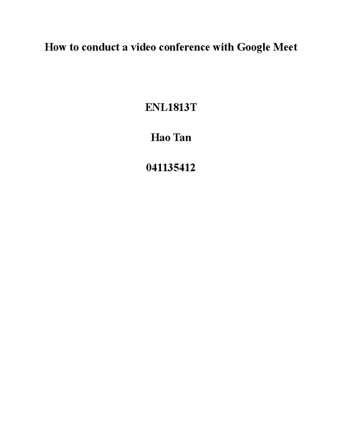 How to conduct a video conference with Google Meet - How to conduct a ...