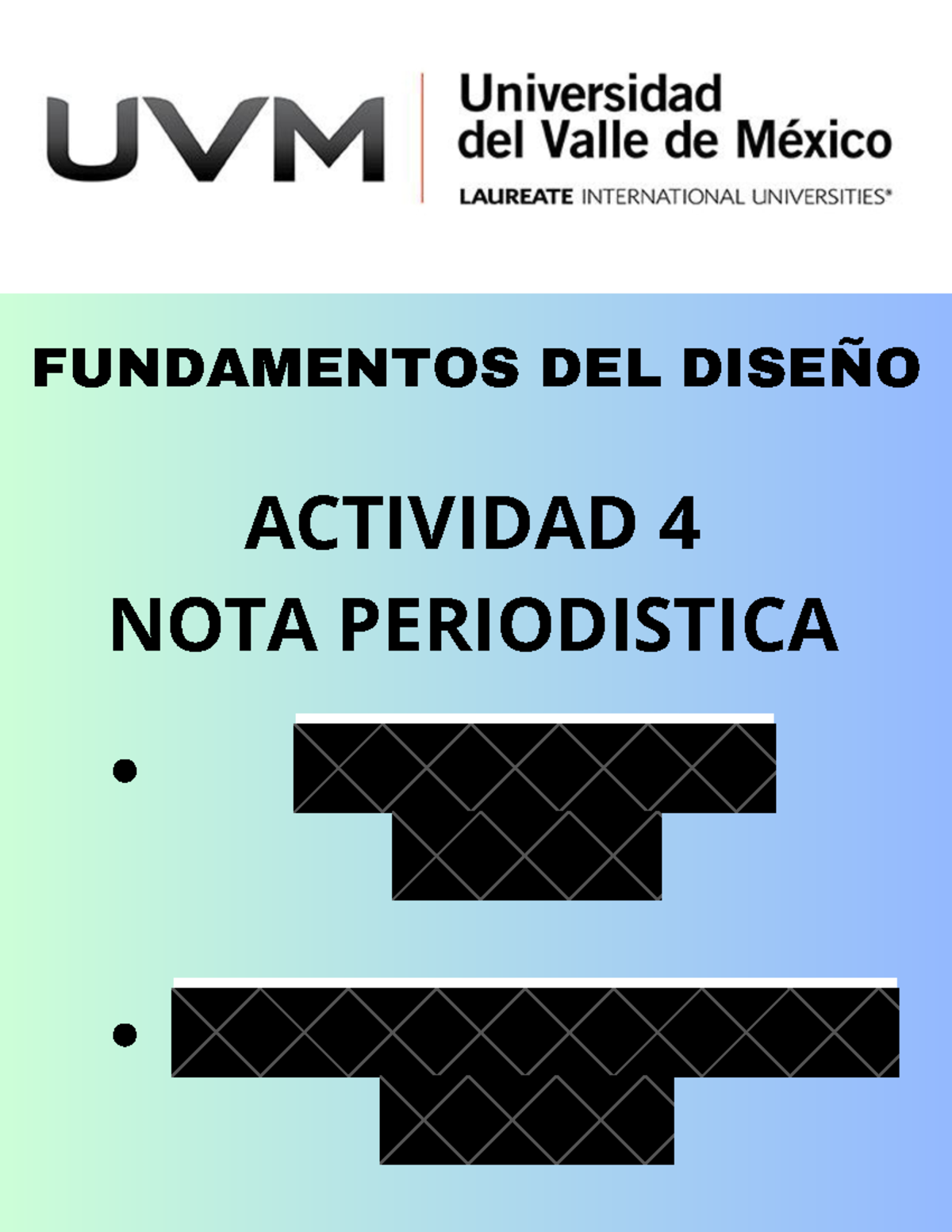 Nota periodistica - nota periodística - FUNDAMENTOS DEL DISEÑO ...